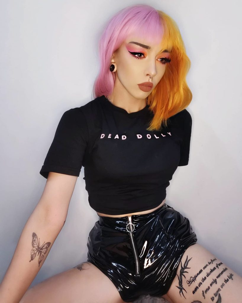 Split multi colour hair trends - LUSH WIGS UK