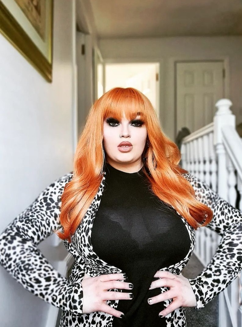 Ginger wavy long wig with bangs | Sunbeam by Lush Wigs UK